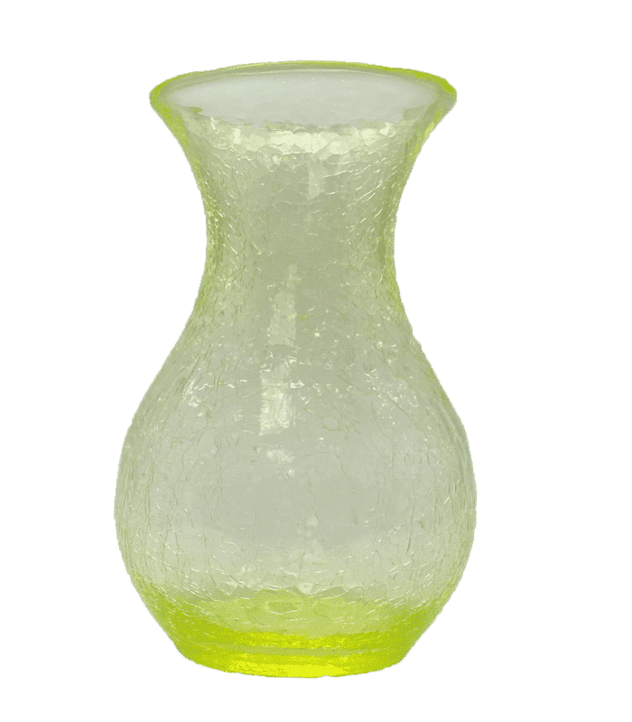 Váza Krakle - uránová žlť - 25cm